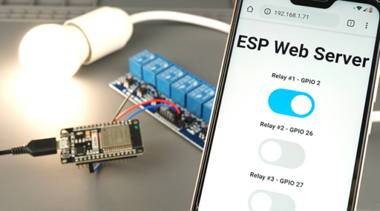 ESP32 điều khiển Relay qua Web Server - Điều khiển thiết bị AC - IoT Zone