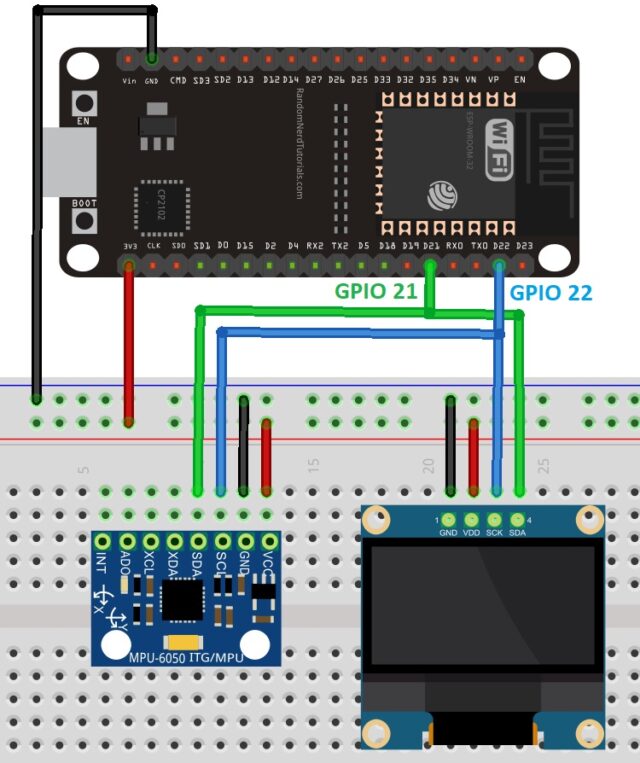 Ví dụ cách dùng ESP32 MPU6050 trên Arduino IDE - IoT Zone