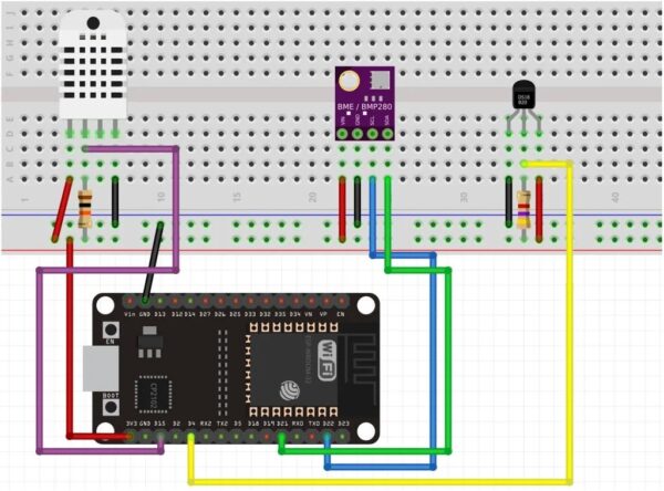 ESP32 Node Red MQTT - Cách hiển thị dữ liệu từ nhiều cảm biến - IoT Zone
