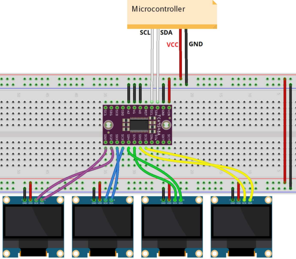 ESP32 Multiplexer - Cách sử dụng bộ ghép kênh I2C với màn hình OLED ...